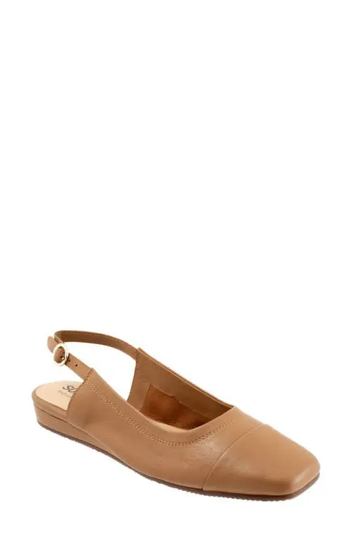 Softwalk Vittoria Slingback Flat - Tan