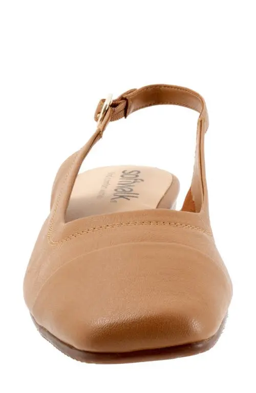 Softwalk Vittoria Slingback Flat - Tan
