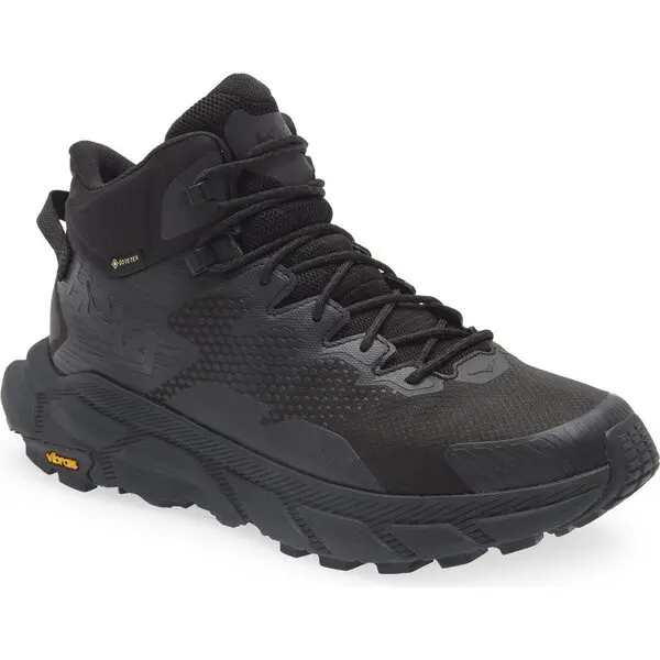 HOKA® Trail Code Gtx Hiking Shoe - Black / Raven