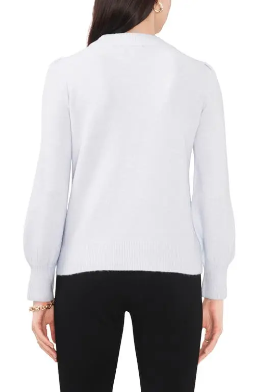 Chaus Imitation Pearl Collar Sweater - Frozen 422