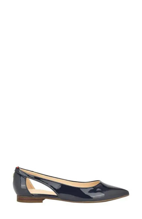 Tommy Hilfiger Pointed Toe Flat - Dark Blue