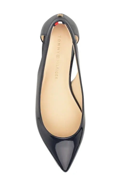 Tommy Hilfiger Pointed Toe Flat - Dark Blue