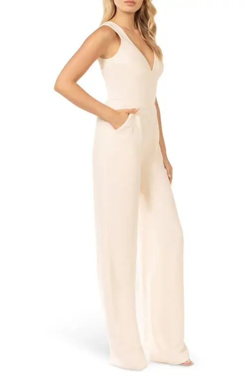 Dress The Population Sandra Jumpsuit - Cream