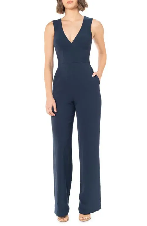 Dress The Population Sandra Jumpsuit - Navy