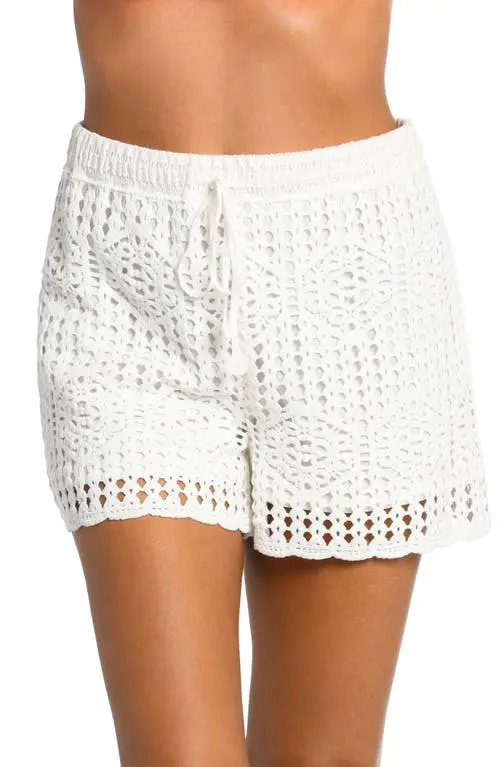 La Blanca Waverly Cover-up Shorts - Ivory