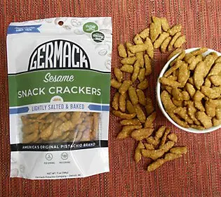GERMACK 7-oz Salted Sesame Snack Crackers - One-color