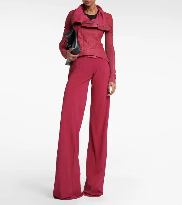 Rick Owens Bias Oversized Wide-leg Pants - Pink