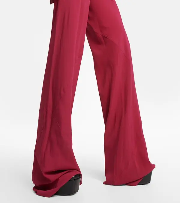 Rick Owens Bias Oversized Wide-leg Pants - Pink