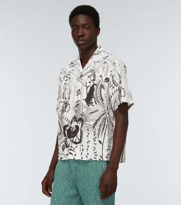 Alanui Oasis Of Imagination Bowling Shirt