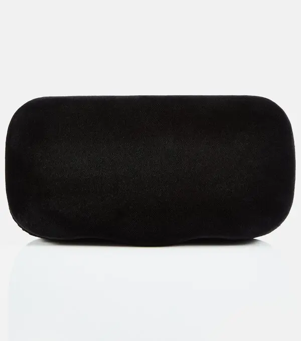 Magda Butrym X Linda Farrow Embellished Rectangular Sunglasses - Black