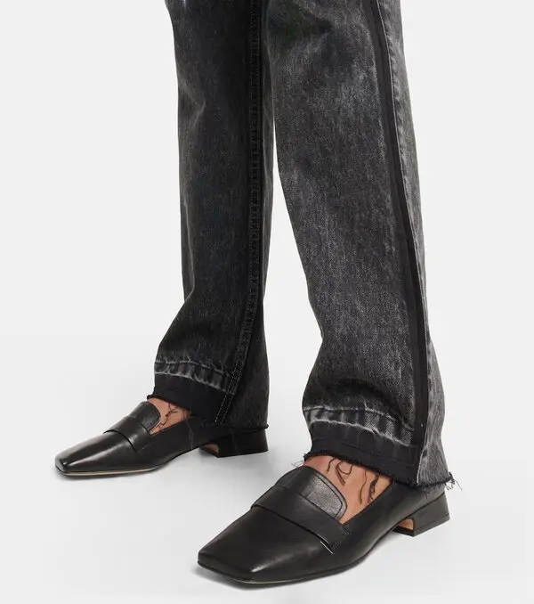 Maison Margiela Four Stitches DéCortiqué Ballerinas - Black