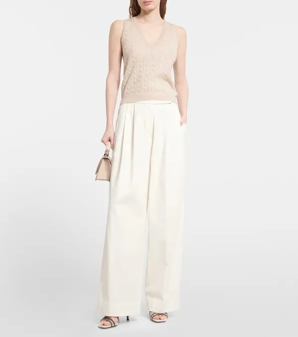 Brunello Cucinelli Embellished Leather Sandals - Beige
