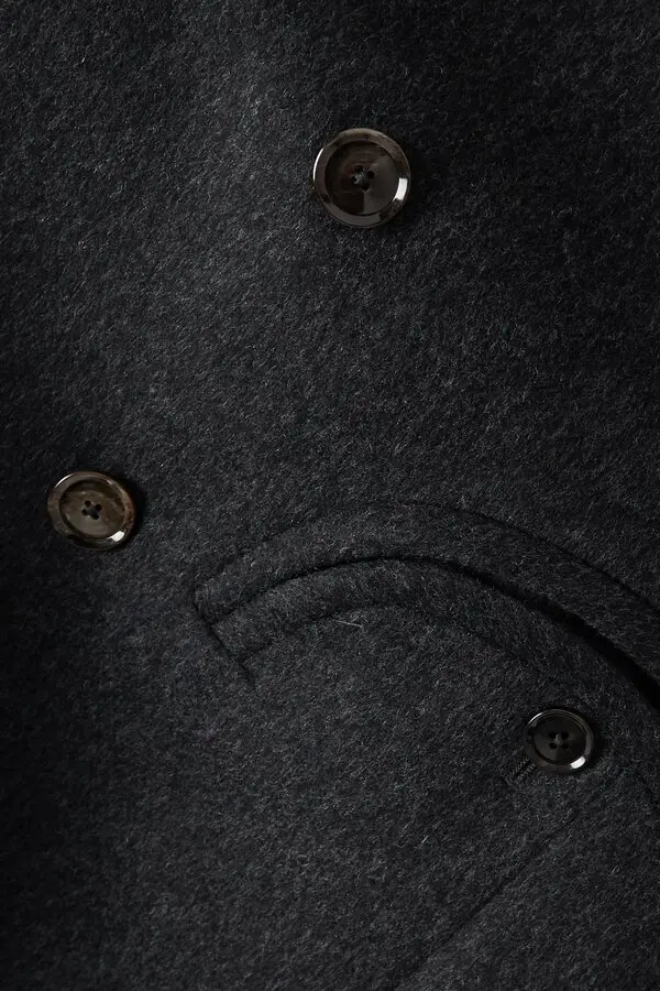 BLAZÉ MILANO Everyday Double-breasted Wool-felt Blazer