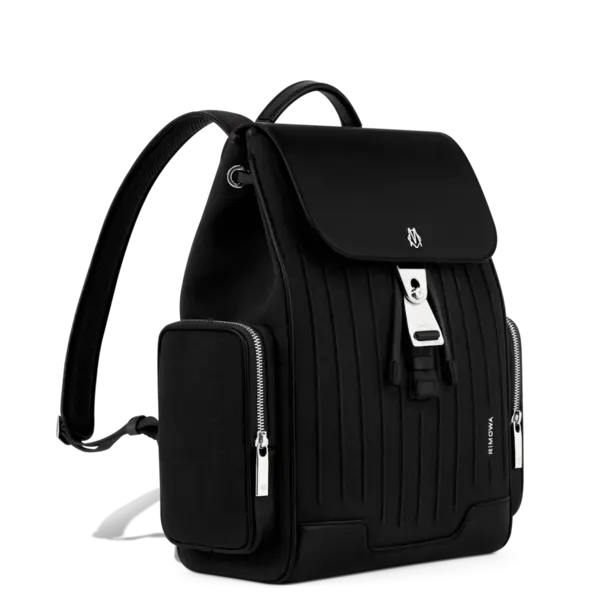 Rimowa Never Still Canvas Flap Backpack - Black | Editorialist