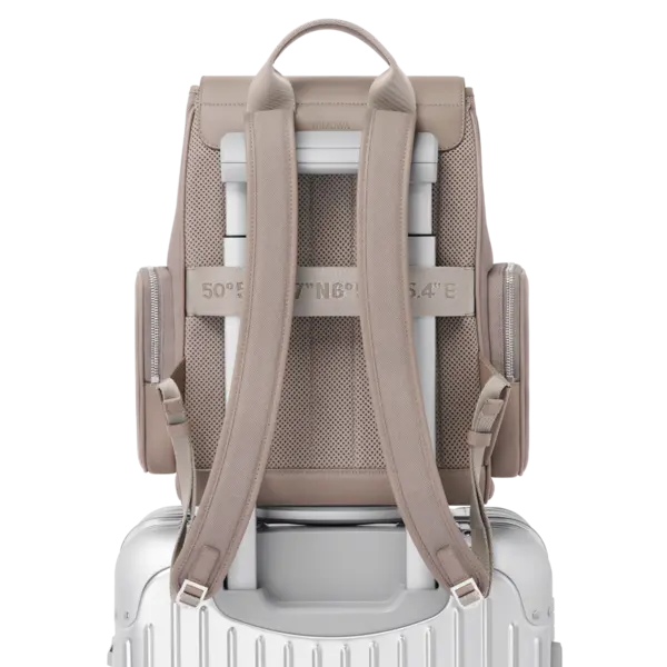 Rimowa Never Still Canvas Flap Backpack - Taupe_beige | Editorialist