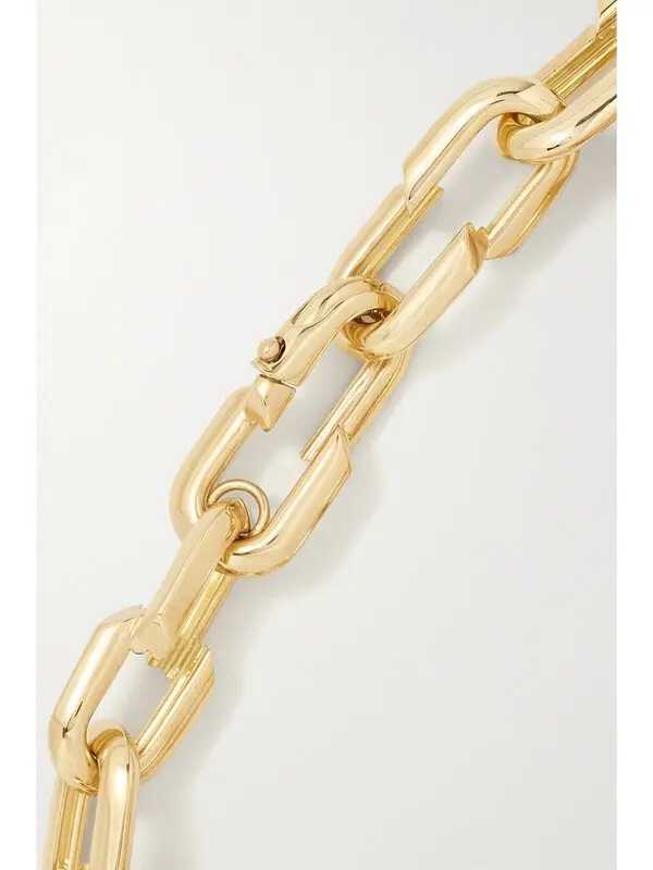 FOUNDRAE Medium Strong Hearts 18-karat Link Bracelet