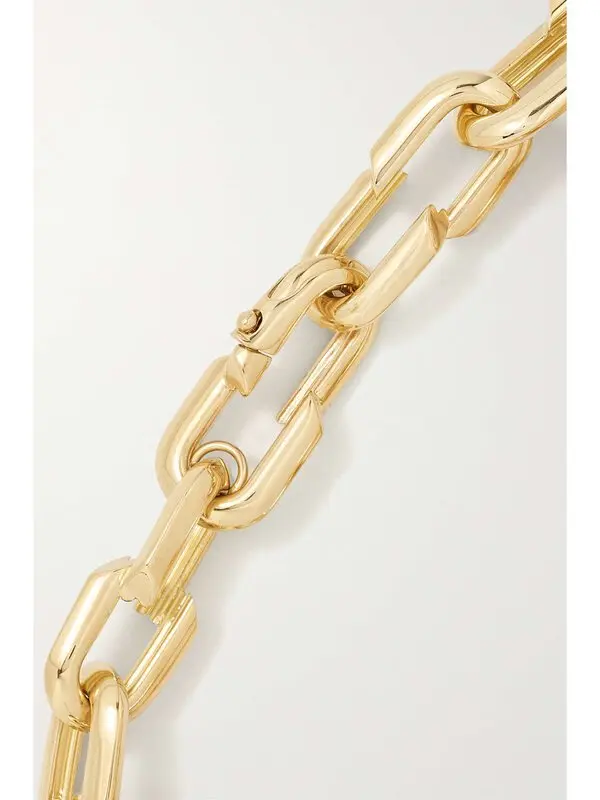 FOUNDRAE Medium Strong Hearts 18-karat Link Bracelet