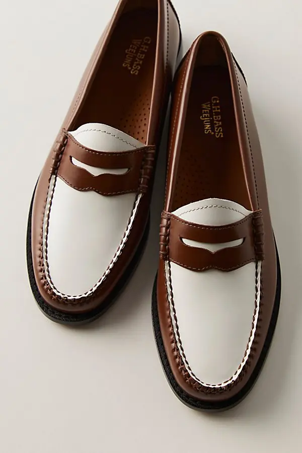 G.H. BASS & CO. Whitney Loafer - Whiskey/white