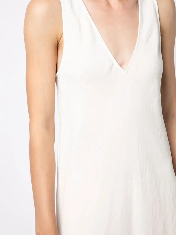 Voz V-neck Maxi Dress - White