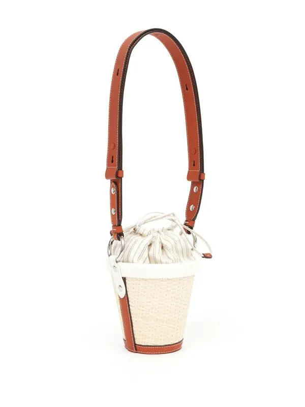 MAISON MARGIELA Woven Raffia Bucket Bag