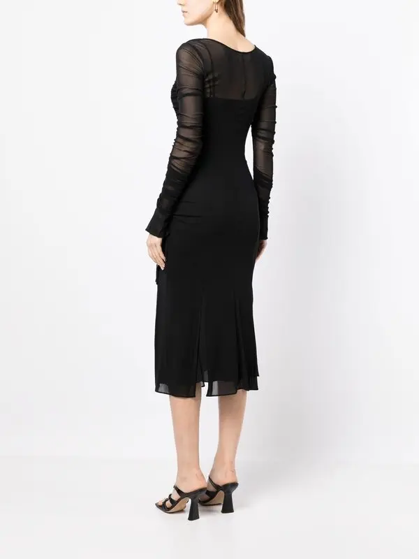 Diane Von Furstenberg Gathered-detail Midi Dress
