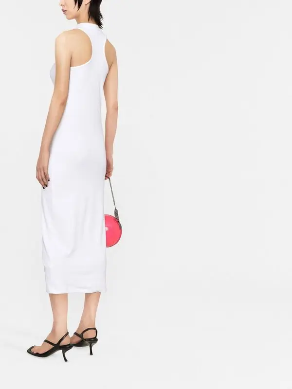 MARINE SERRE Logo-print Sleeveless Dress