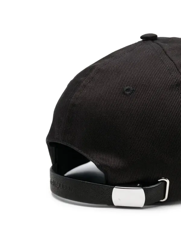 Alexander McQueen Embroidered Logo Baseball Cap - Black