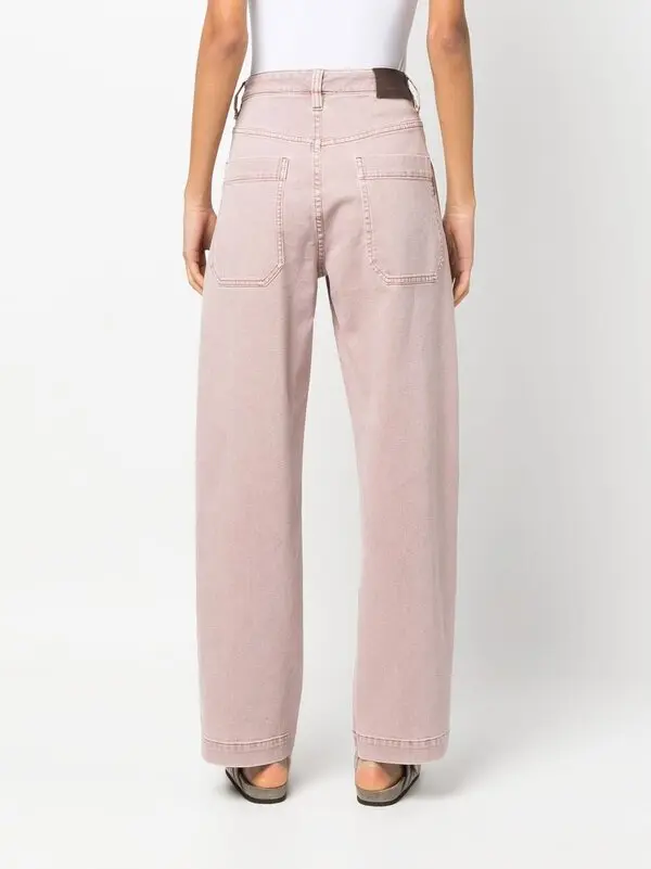Brunello Cucinelli High-waisted Straight-leg Trousers