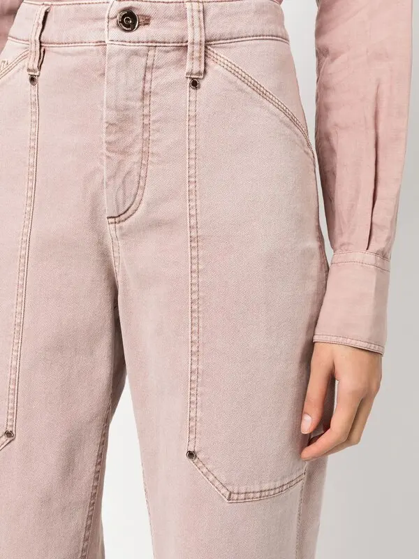 Brunello Cucinelli High-waisted Straight-leg Trousers