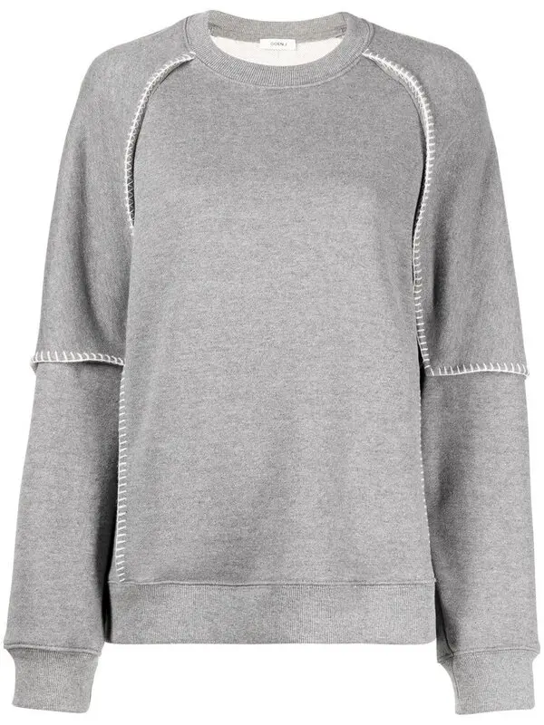 Goen.j Whipstitch Layered Sweatshirt