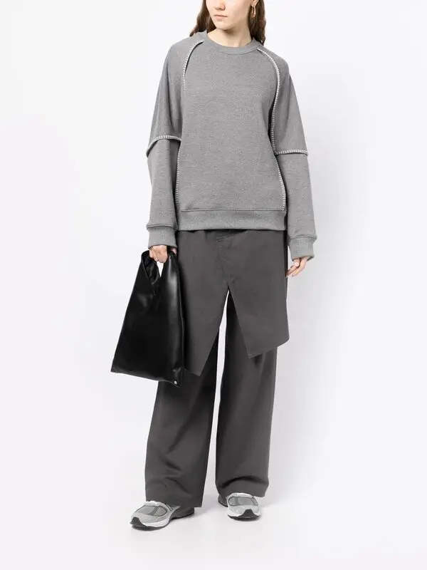 Goen.j Whipstitch Layered Sweatshirt