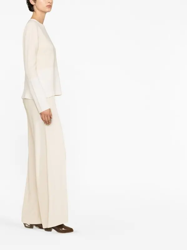 JIL SANDER Two-tone Knitted Jumper - Neutrals