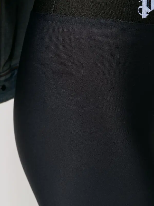 Palm Angels Logo-waistband Cropped Legging