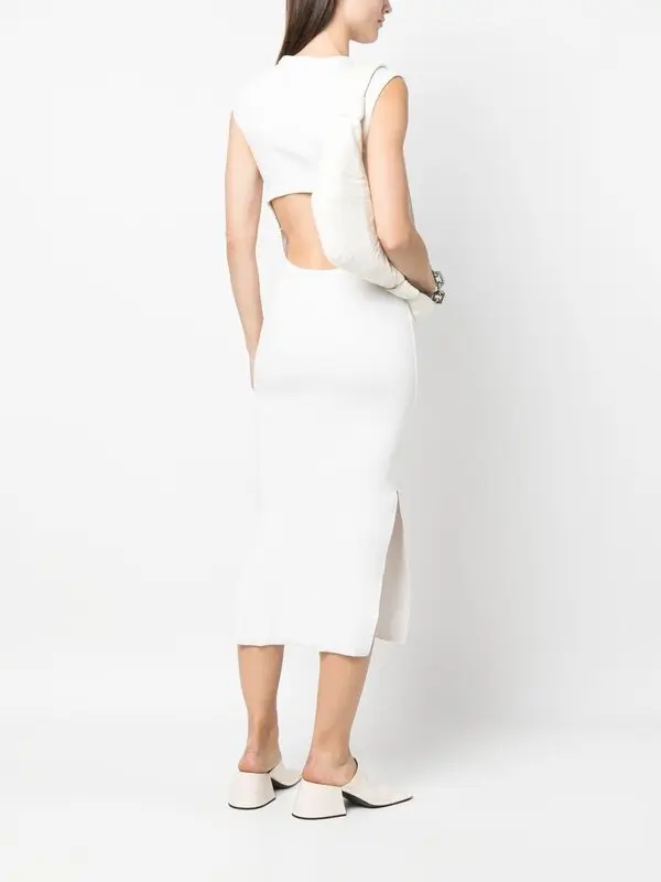 THOM KROM Open-back Midi Dress - White