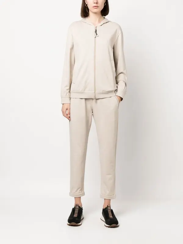 Brunello Cucinelli Cotton-blend Zip-up Hoodie
