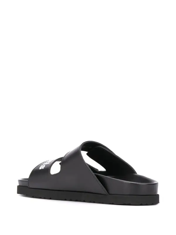 Palm Angels Touch Strap Logo Print Slides