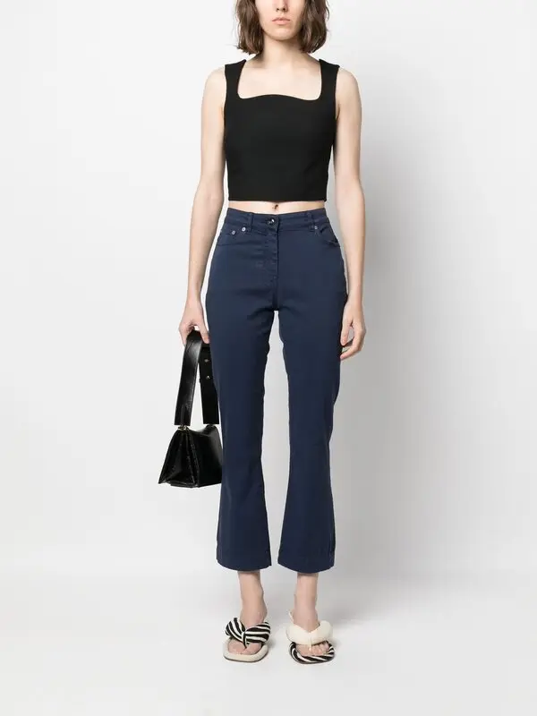 SEMICOUTURE Frederick Flared Cropped Jeans