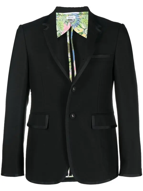 Thom Browne Satin-trim Wool Blazer