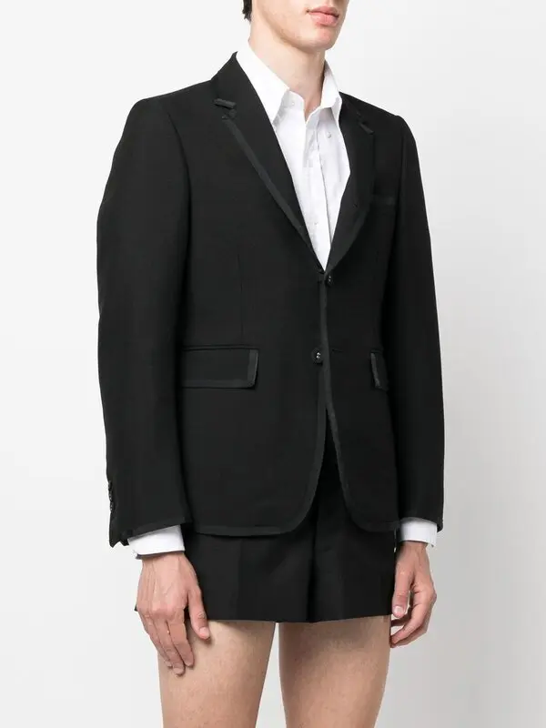 Thom Browne Satin-trim Wool Blazer