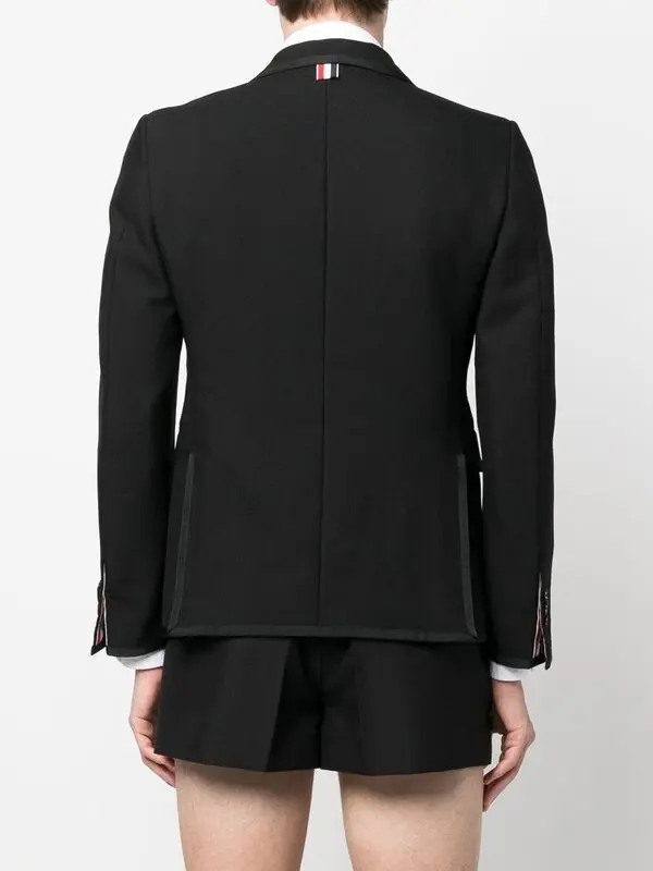 Thom Browne Satin-trim Wool Blazer