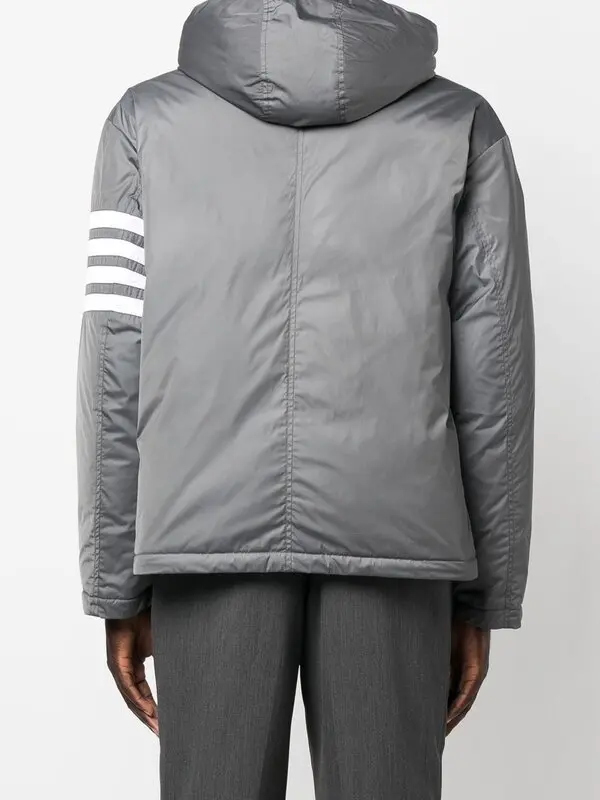 Thom Browne 4-bar Stripe Padded Jacket - Grey