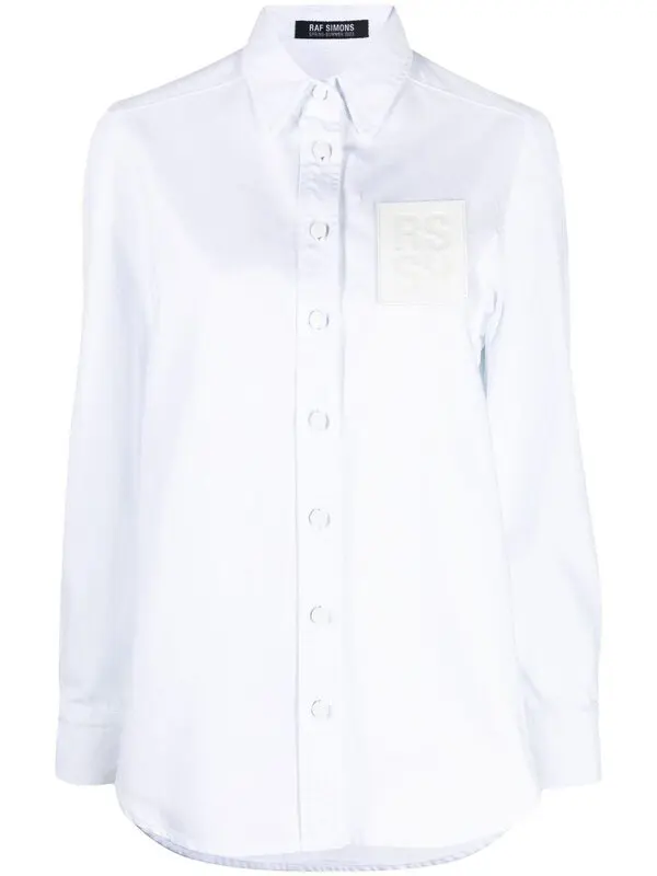 Raf Simons Logo-patch Shirt - White