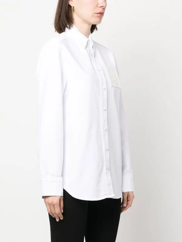 Raf Simons Logo-patch Shirt - White