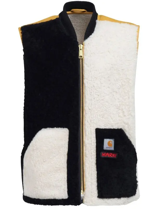 Marni X Carhartt Colour-block Panel Gilet - Black