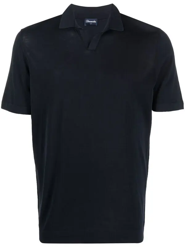 DRUMOHR Open-collar Polo Shirt