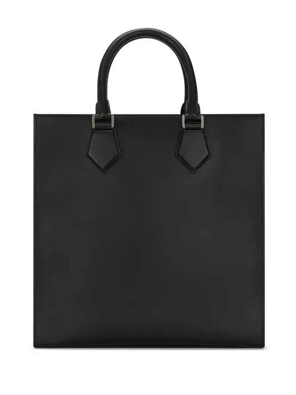 Dolce & Gabbana Logo-embossed Leather Tote Bag