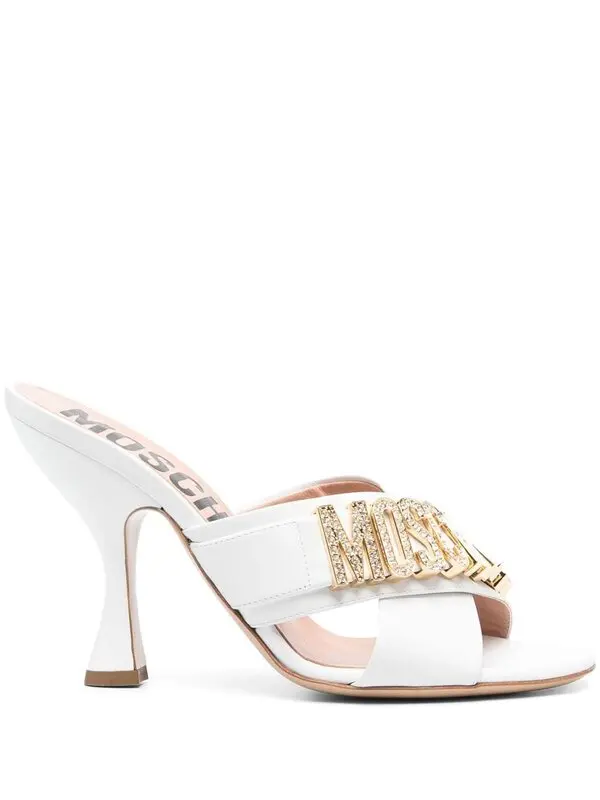 Moschino 110mm Logo-plaque Sandals