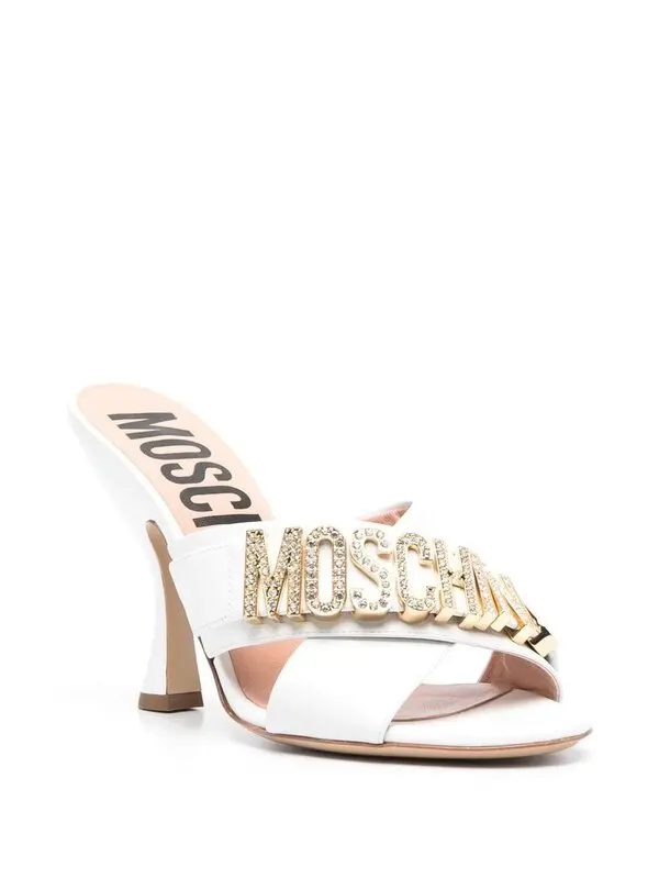 Moschino 110mm Logo-plaque Sandals