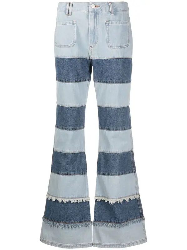 Andersson Bell Mahina Patchwork-stripe Jeans