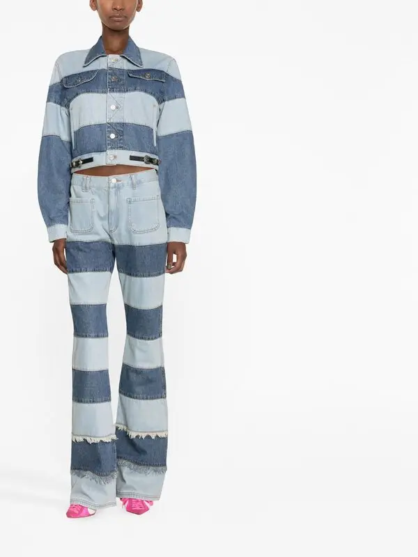 Andersson Bell Mahina Patchwork-stripe Jeans
